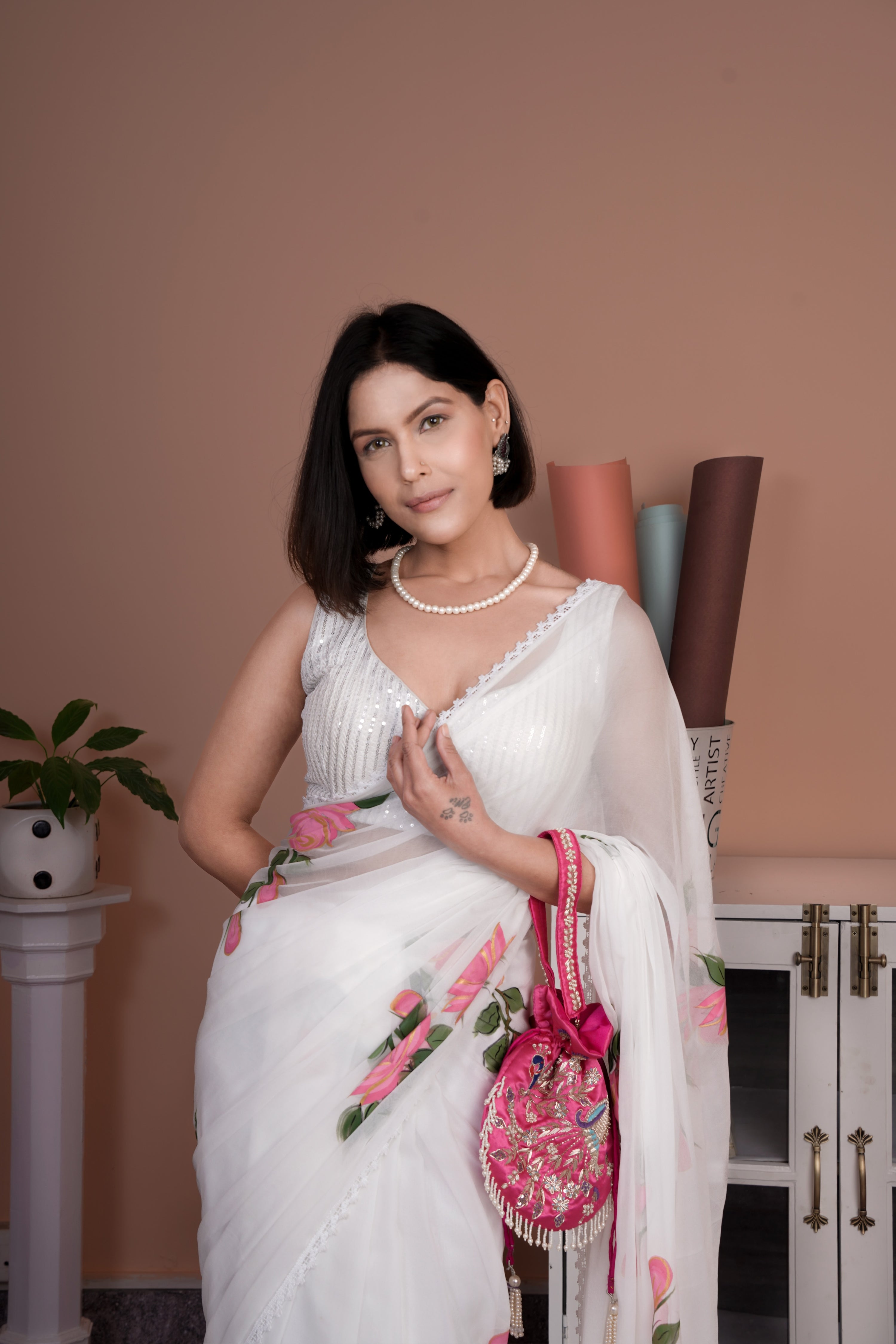 Hand-painted Sarees – DiraByDimple